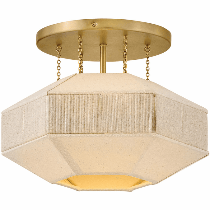 Hinkley 47493LCB Lyla Contemporary Lacquered Brass LED Ceiling Lighting ...