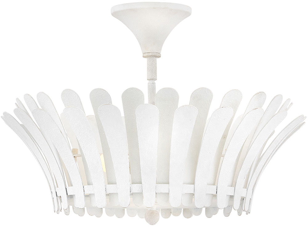 Hinkley 47693TXP Reina Modern Textured Plaster Flush Mount Lighting ...