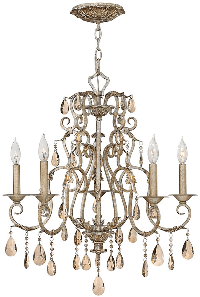 Hinkley 4775SL Carlton Crystal Silver Leaf LED Chandelier Light - HIN ...