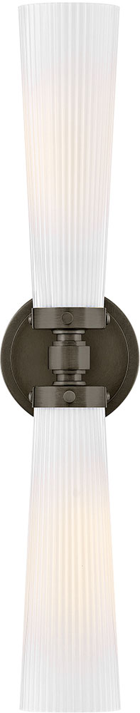 Hinkley 50092BX-CO Jude Modern Black Oxide 2-Light Bathroom Vanity Light Fixture - HIN-50092BX-CO