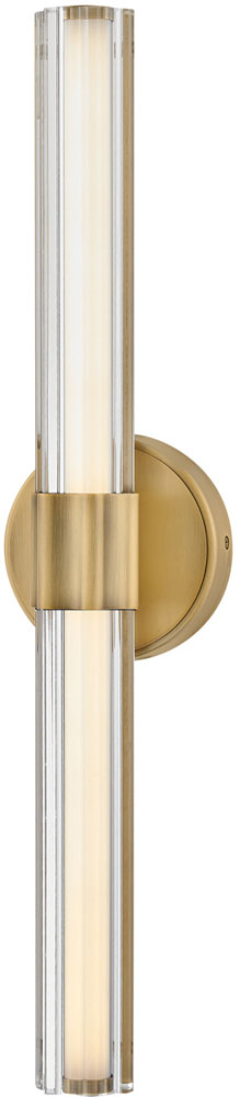 Hinkley 51312LCB Georgette Modern Lacquered Brass LED Bathroom Vanity Light - HIN-51312LCB