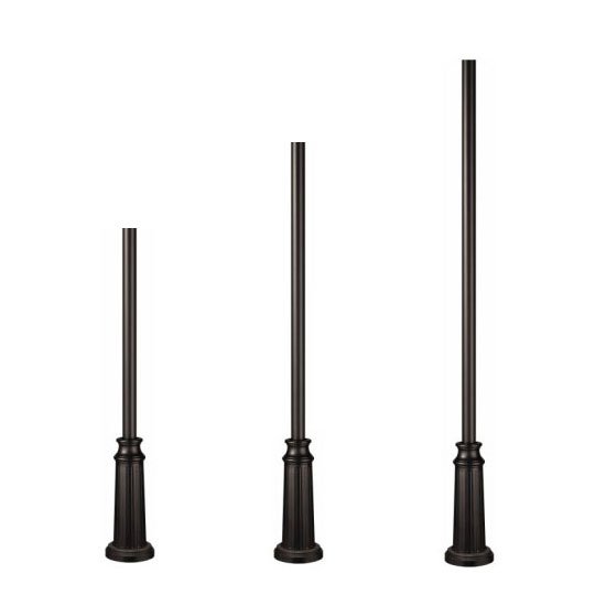 Hinkley Cast Aluminum Light Post - 8 ft. - HIN-6808bk