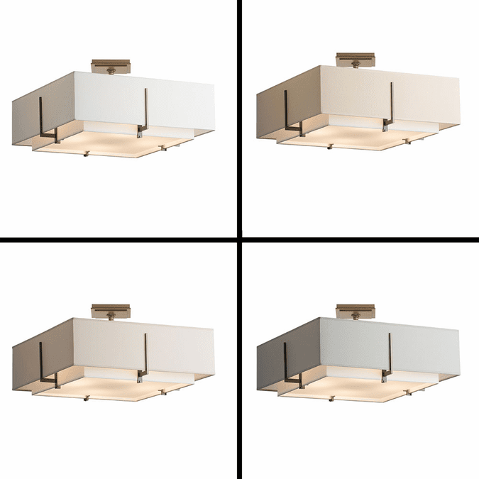 Hubbardton Forge 126510 Exos Square Contemporary 20 Inch Diameter 2 ...
