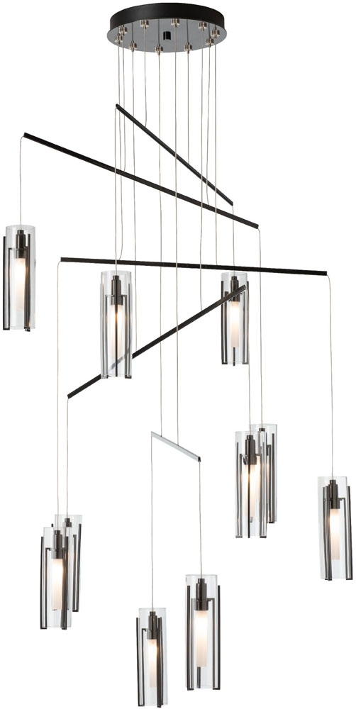 Hubbardton Forge 131154 Exos LED Round Multi Pendant Hanging Light ...