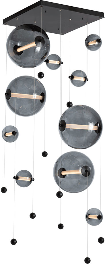 Hubbardton Forge 139051 Abacus LED Multi Pendant Light Fixture - HUB-139051