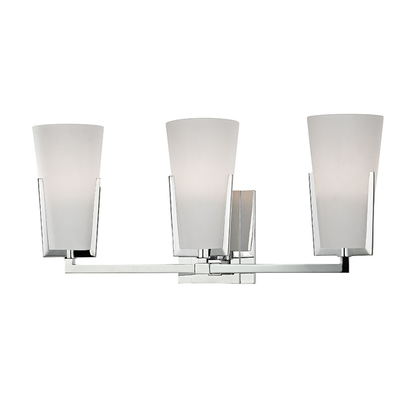Hudson Valley 1803-PC Upton Polished Chrome Xenon 3-Light Bath Lighting ...