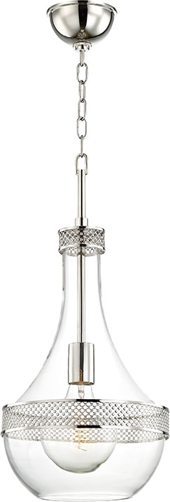 Hudson Valley 1810-PN Hagen Modern Polished Nickel 11" Foyer Lighting ...