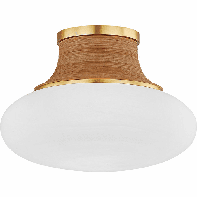 Hudson Valley 2308-AGB Pearl River Modern Aged Brass 11" Flush Mount ...