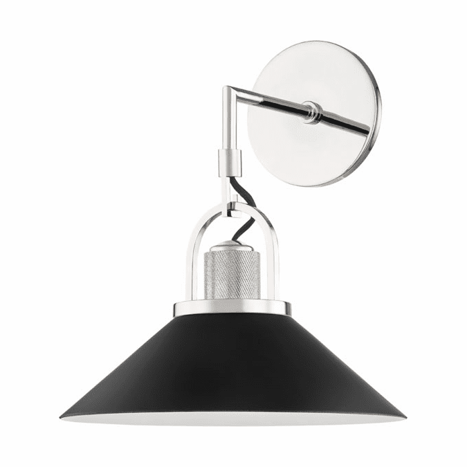 Hudson Valley 2601-PN/BK Syosset Contemporary Polished Nickel / Black ...