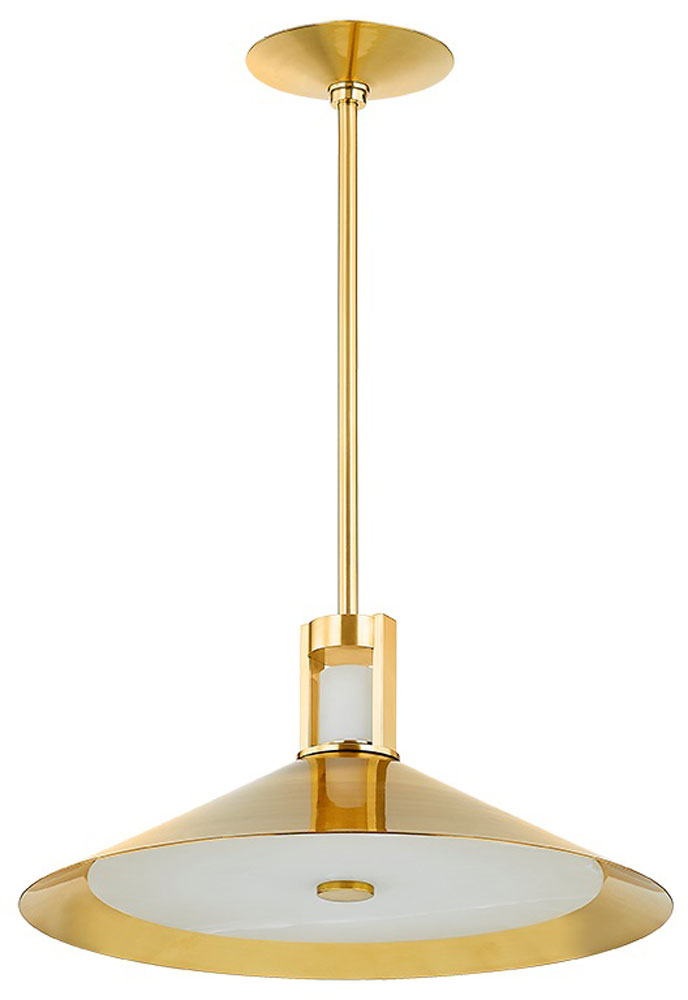 Hudson Valley 3020-AGB Clermont Contemporary Aged Brass LED 20" Hanging ...