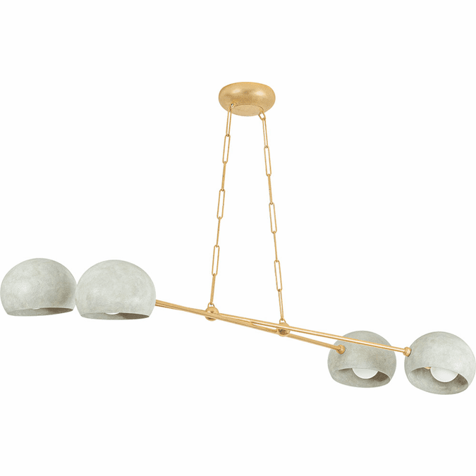 Hudson Valley 3104-VGL/LWP Turner Contemporary Vintage Gold Leaf ...