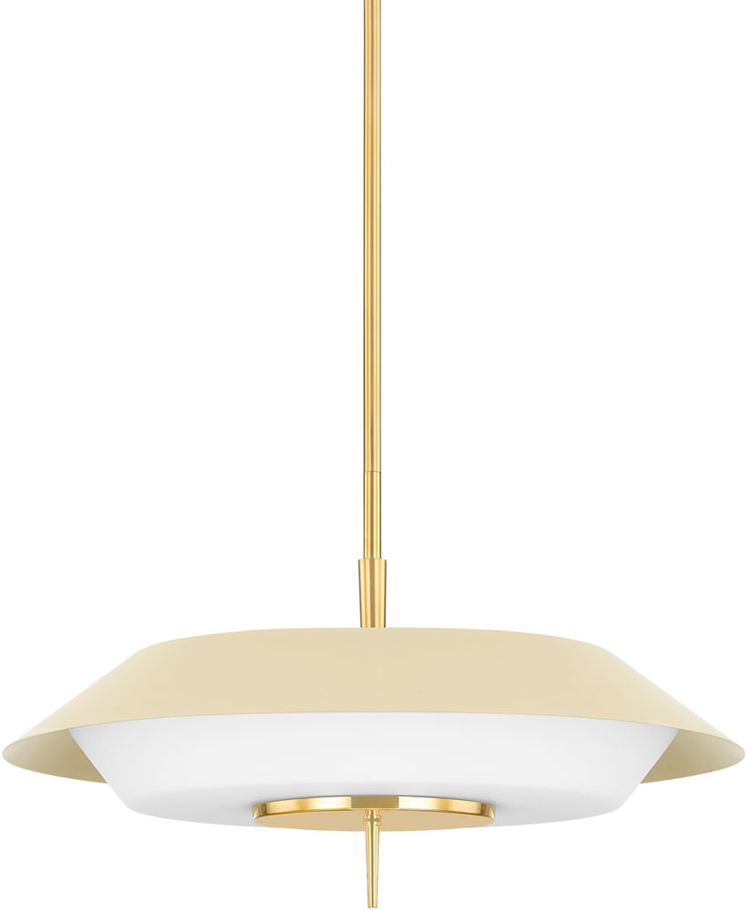 Hudson Valley 4304-AGB/SSD Westport Modern Aged Brass / Soft Sand Drop ...