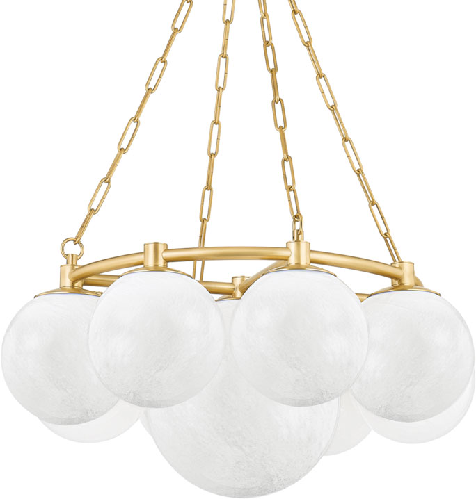 Hudson Valley 5229-AGB Thornwood Contemporary Aged Brass 29" Hanging ...