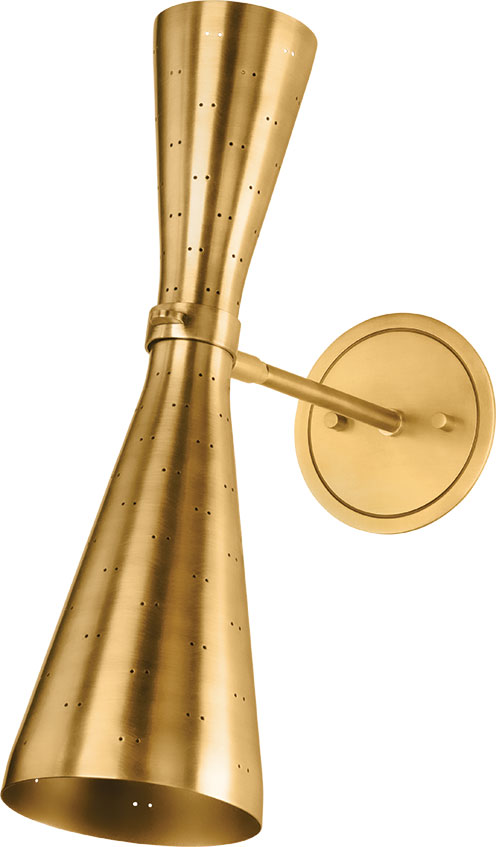 Hudson Valley 8122-AGB Allanton Contemporary Aged Brass Light Sconce ...