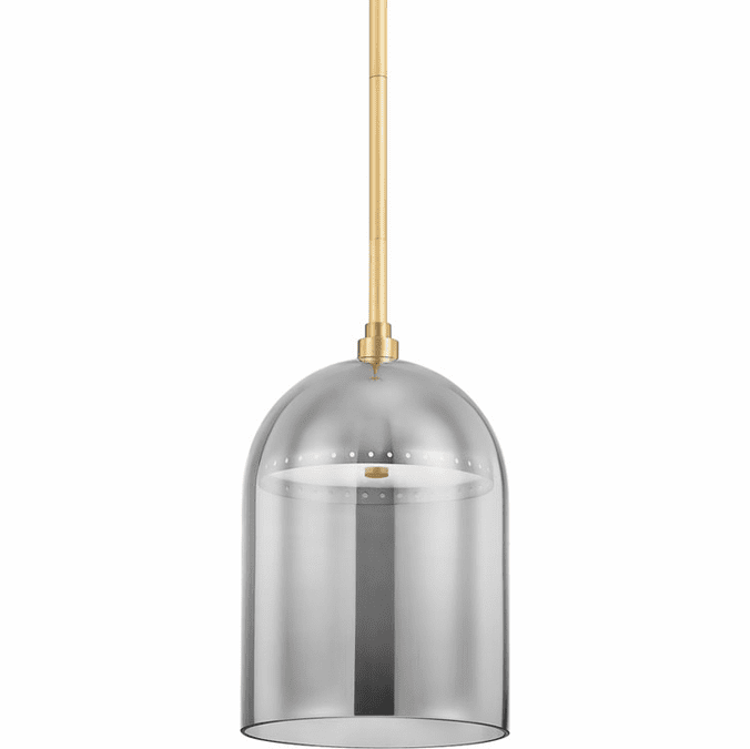 Hudson Valley 8709-AGB Dorval Modern Aged Brass LED Mini Drop Lighting ...