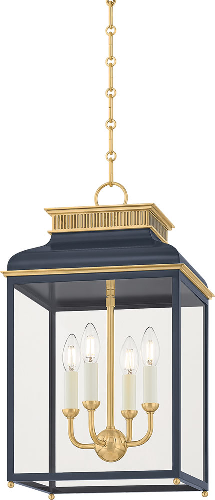 Hudson Valley MDS2400-AGB/DBL Houghton Contemporary Aged Brass ...