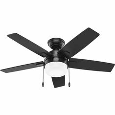 Hunter 52485 Anisten Modern Matte Black LED 52" Home Ceiling Fan - HUN ...