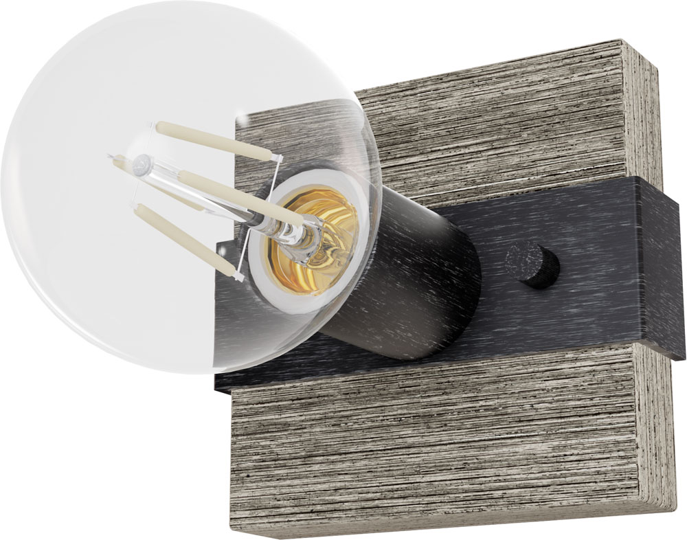 Hunter Lighting 13050 Donelson Modern Brushed Iron Light Sconce - HNL-13050