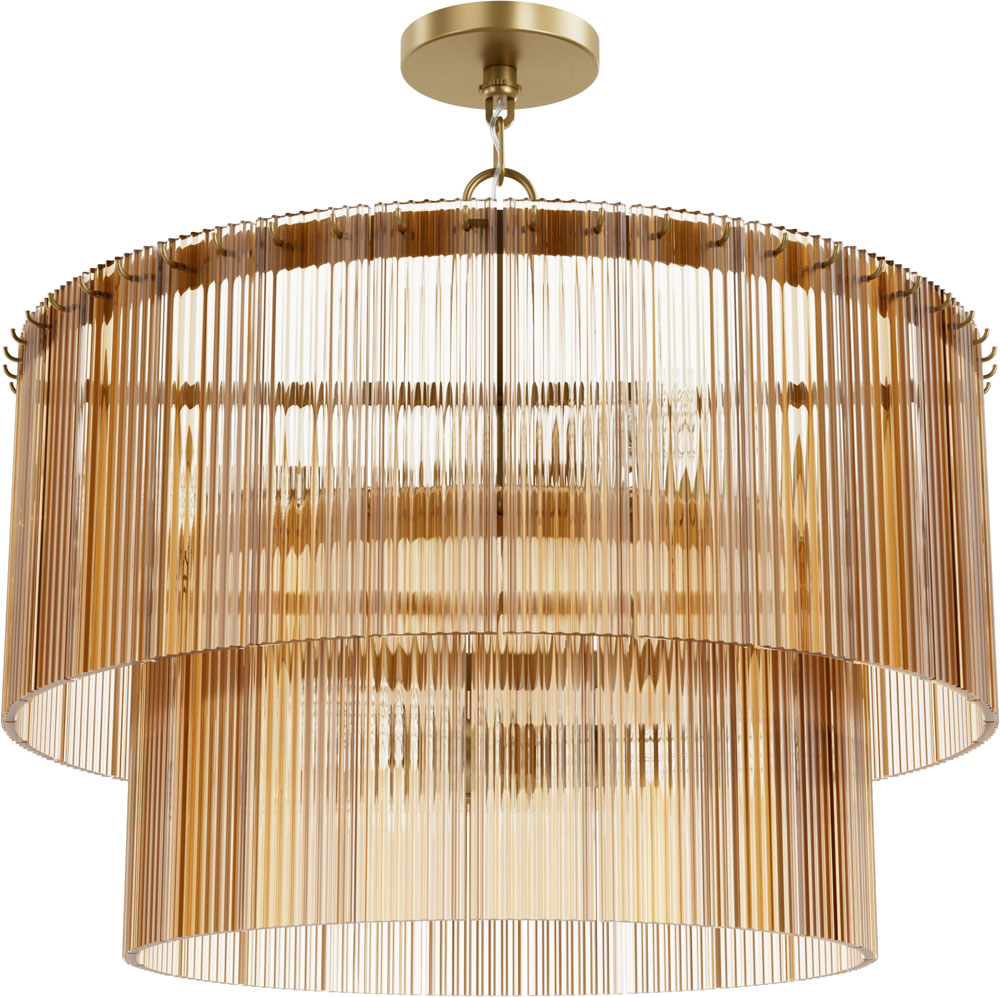 Hunter Lighting 13144 Ontario Modern Luxe Gold Chandelier Light - HNL-13144