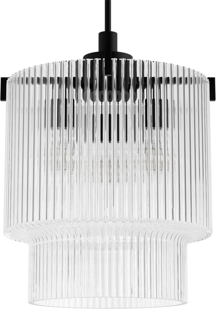 Hunter Lighting 13149 Ontario Modern Matte Black Ceiling Light Pendant ...