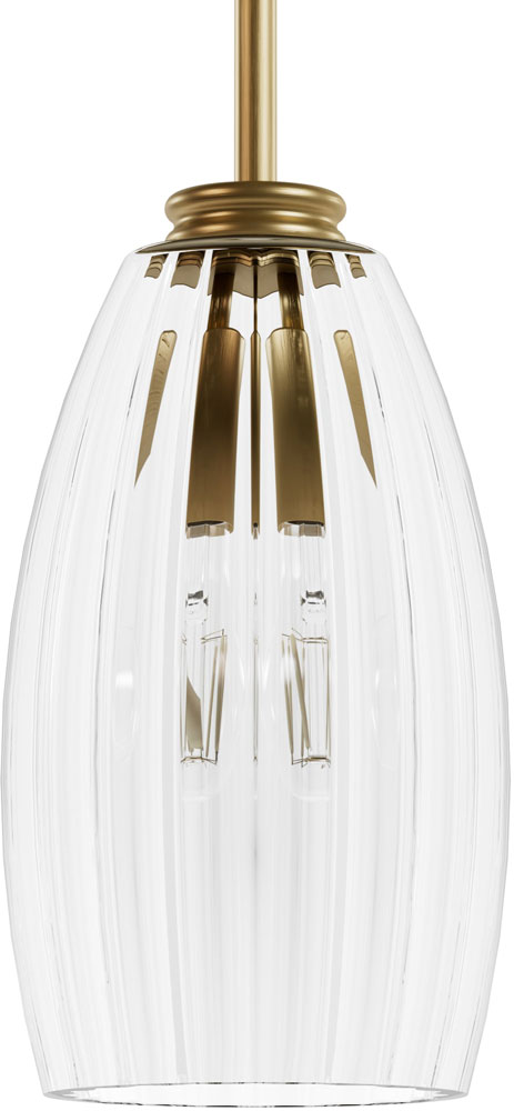 Hunter Lighting 13158 Rossmoor Modern Luxe Gold Mini Pendant Light ...