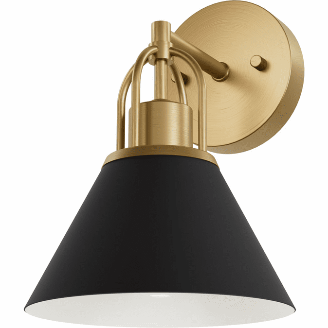 Hunter Lighting 13166 Carrington Isle Modern Matte Black Wall Light ...