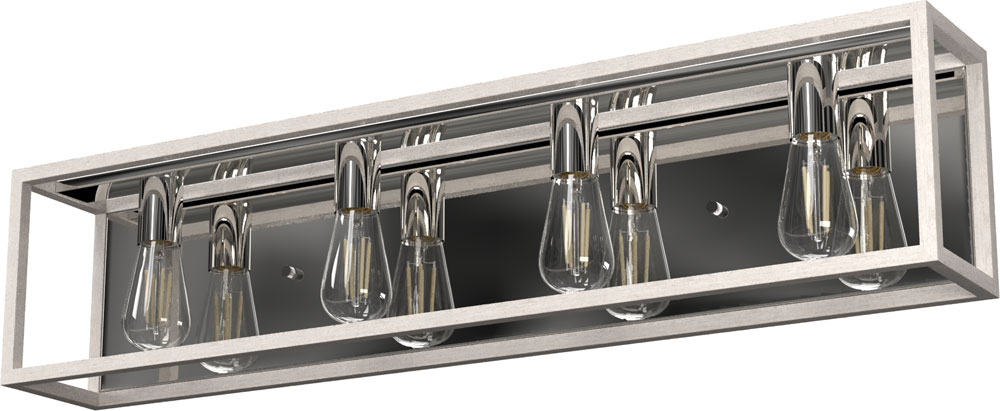 Hunter Lighting 19037 Squire Manor Modern 4-Light Bathroom Vanity Light ...