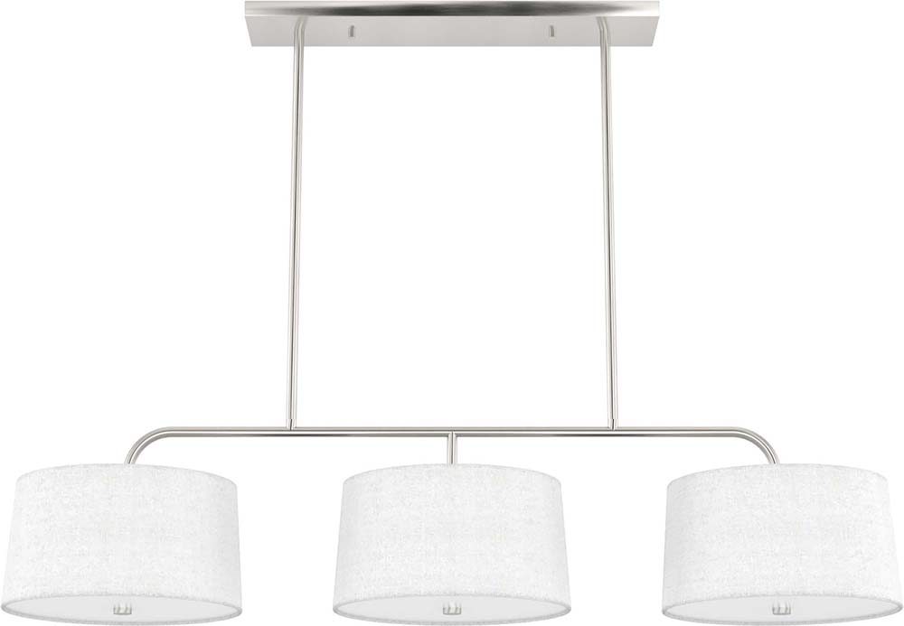 Hunter Lighting 19182 Cottage Hill Brushed Nickel Island Light Fixture ...