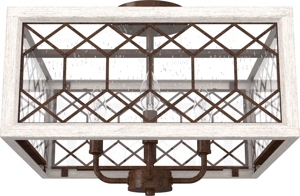 Hunter Lighting 19378 Chevron Contemporary Textured Rust Exterior ...