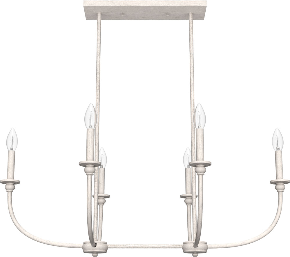 Hunter Lighting 19645 Southcrest Modern Distressed White Kitchen Island ...