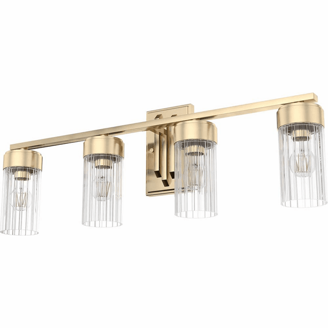 Hunter Lighting 19686 Gatz Modern Alturas Gold 4-Light Bathroom Light ...