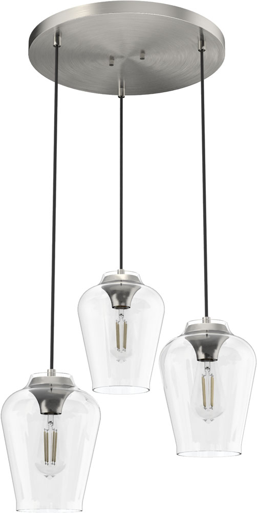 Hunter Lighting 19727 Vidria Modern Multi Pendant Light Fixture - HNL-19727