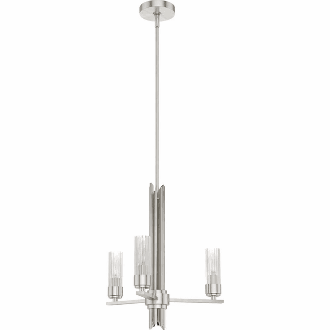 Hunter Lighting 19782 Gatz Modern Brushed Nickel Mini Chandelier Light ...