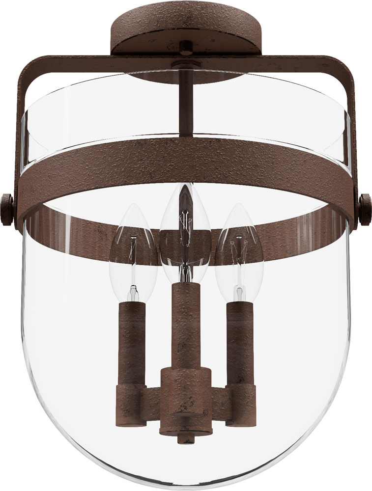 Hunter Lighting 19835 Karloff Modern Flush Mount Light Fixture - HNL-19835