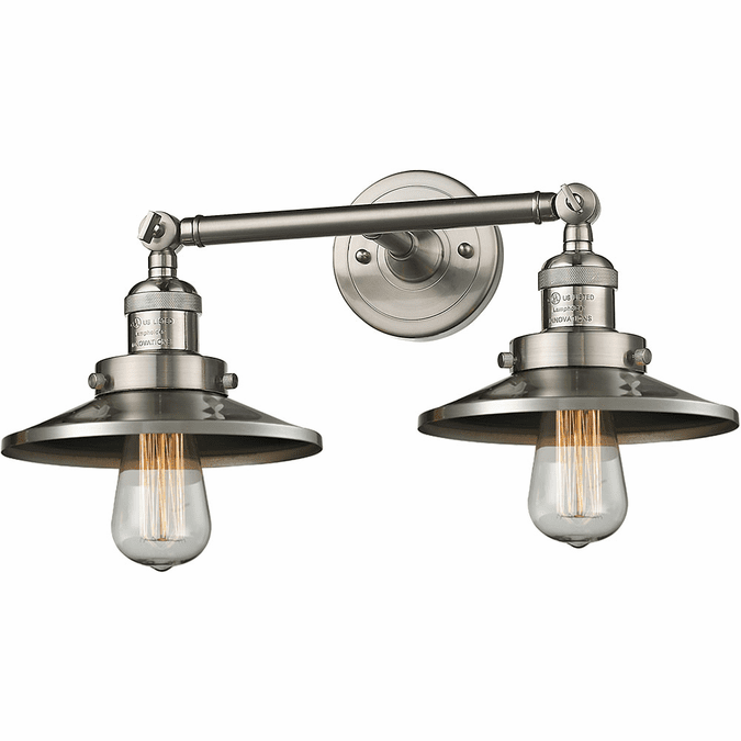 Innovations 208-SN-M2 Railroad Contemporary Brushed Satin Nickel 2 ...