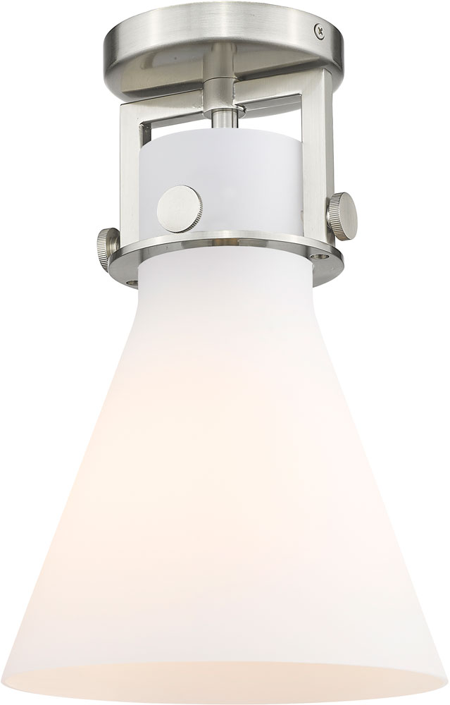 Innovations 411-1F-G411-8WH Newton Cone Contemporary LED Ceiling Light ...