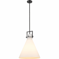 Innovations 411-1SL-G411-14WH Newton Cone Contemporary LED 14" Drop ...