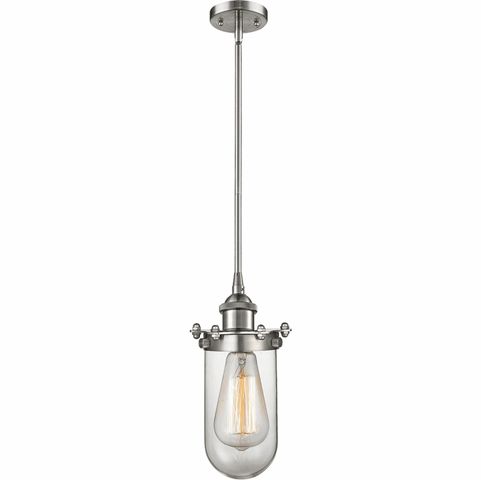 Innovations 516-1S-SN-232-CL Austere Kingsbury Brushed Satin Nickel LED ...