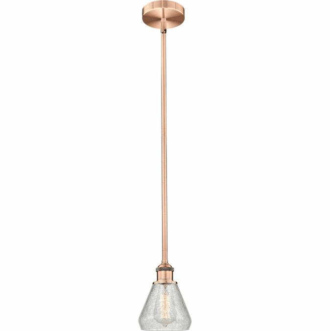 Innovations 616-1S-AC-G275 Conesus Antique Copper LED Mini Hanging Lamp ...