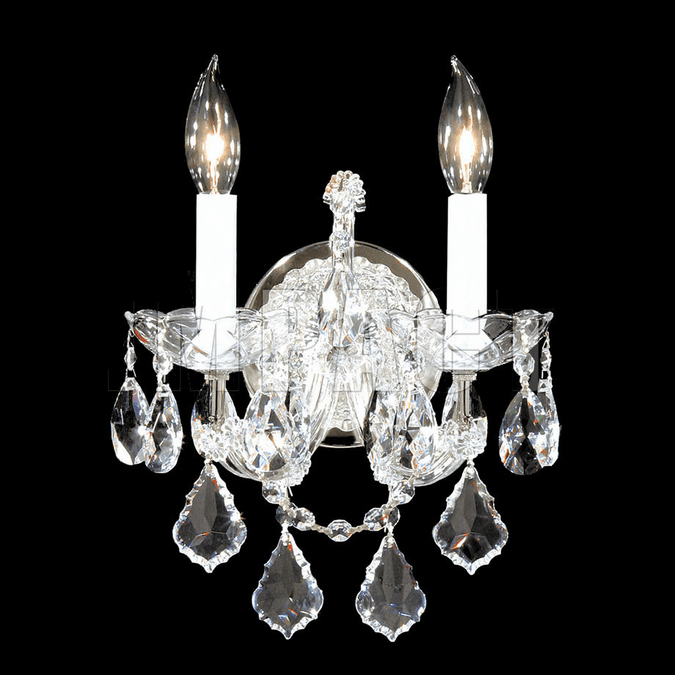 James Moder 40252S22 Maria Theresa Silver Lighting Sconce - JAM-40252S22