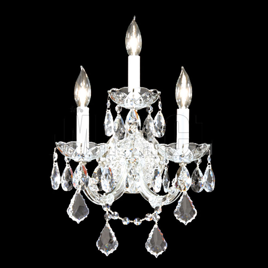 James Moder 40253S22 Maria Theresa Silver Lighting Sconce - JAM-40253S22