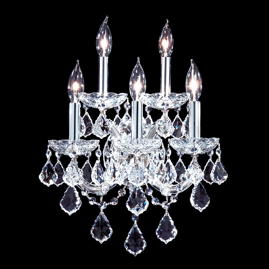 James Moder 91705S22 Maria Theresa Grand Silver Light Sconce - JAM-91705S22