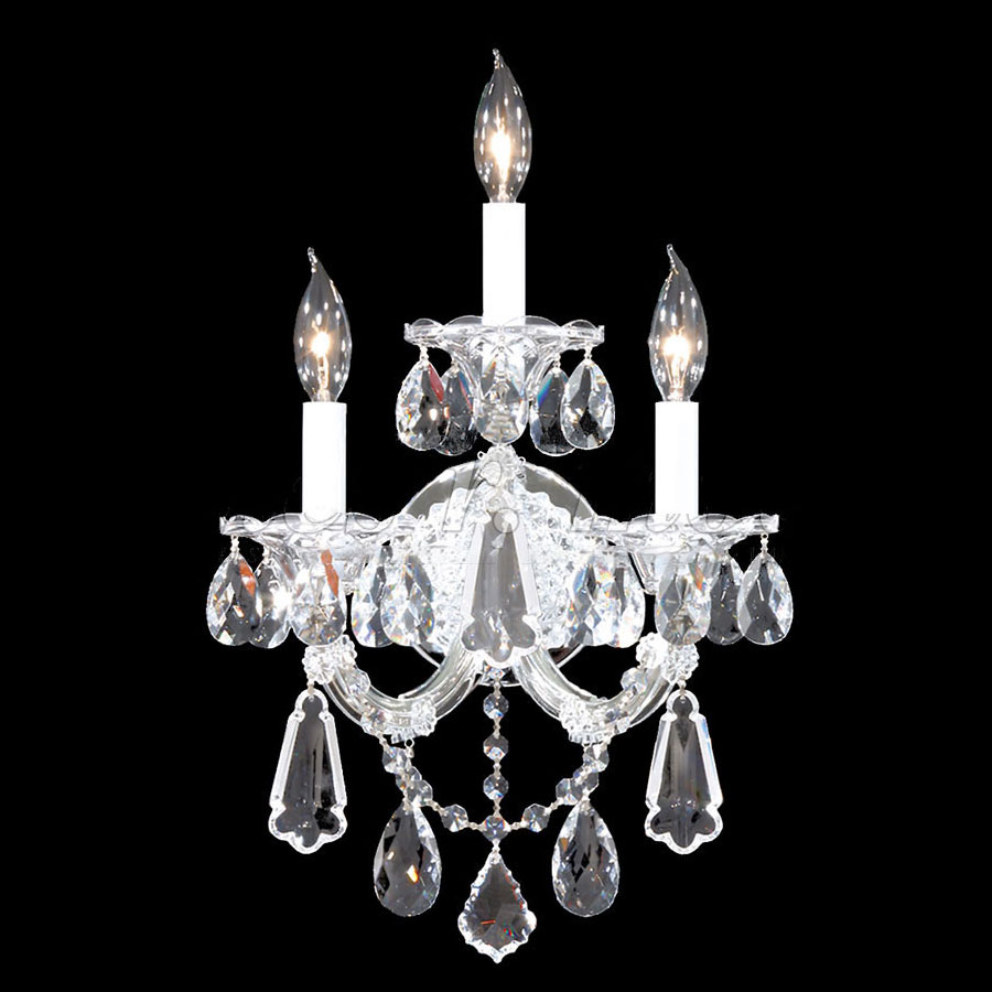 James Moder 94703S22 Maria Theresa Royal Silver Wall Light Sconce - JAM ...