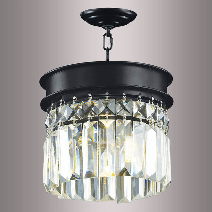 James Moder 96991SB22 Europa Satin Black Mini Drop Lighting - JAM-96991SB22