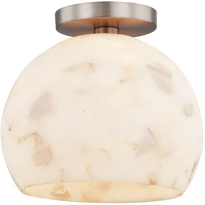 Justice Design ALR-6353-BRSS Alabaster Rocks Globe EVOLV Contemporary ...