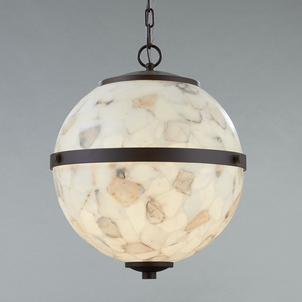 Justice Alabaster Lighting Justice Design LumenAria 2 Light Small