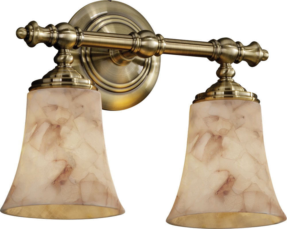 Justice Design ALR-8522-20 Alabaster Rocks! Traditional Round Flared 2 ...