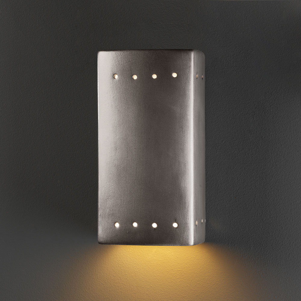 Justice Design CER-0920 Ambiance Small Rectangle Contemporary Ceramic ...