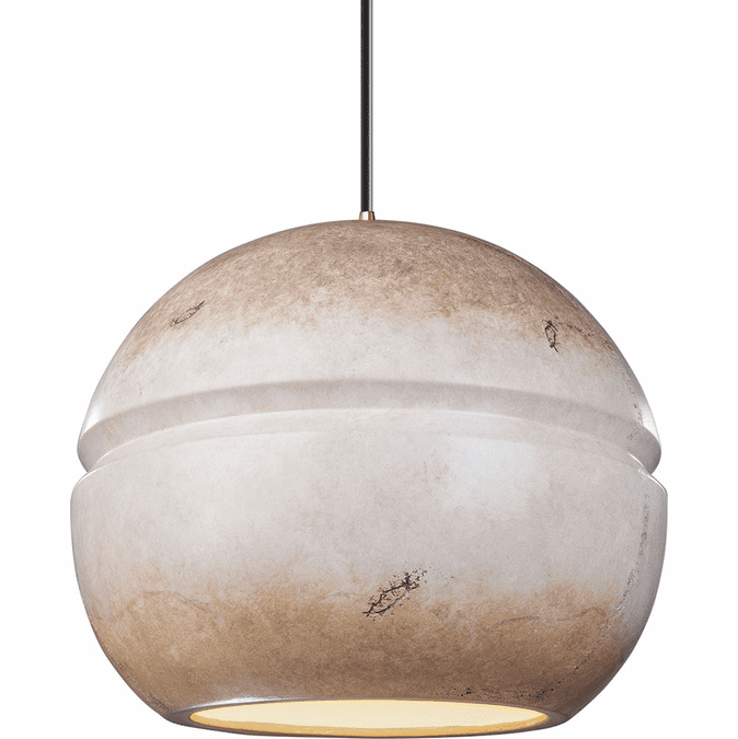 Justice Design CER-6415-TRAG Ceramic Radiance Modern LED Hanging Light ...