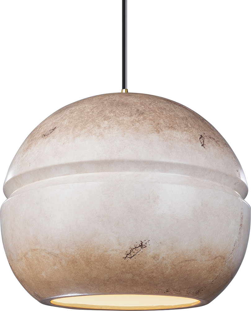 Justice Design CER-6415-TRAG Ceramic Radiance Modern LED Hanging Light ...